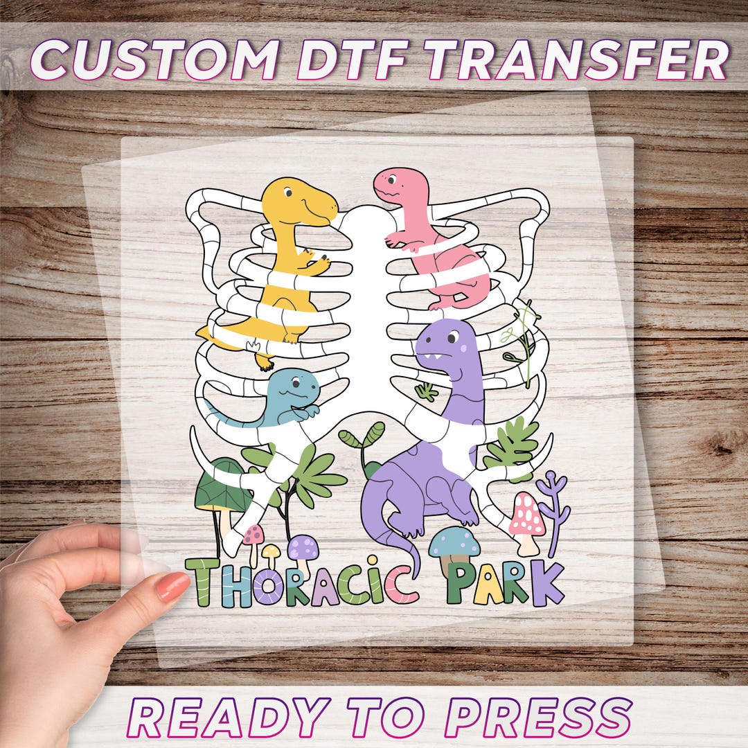 Thoracic Park Ready to Press, Pediatric Nurse DTF Transfer, Thoracic ...