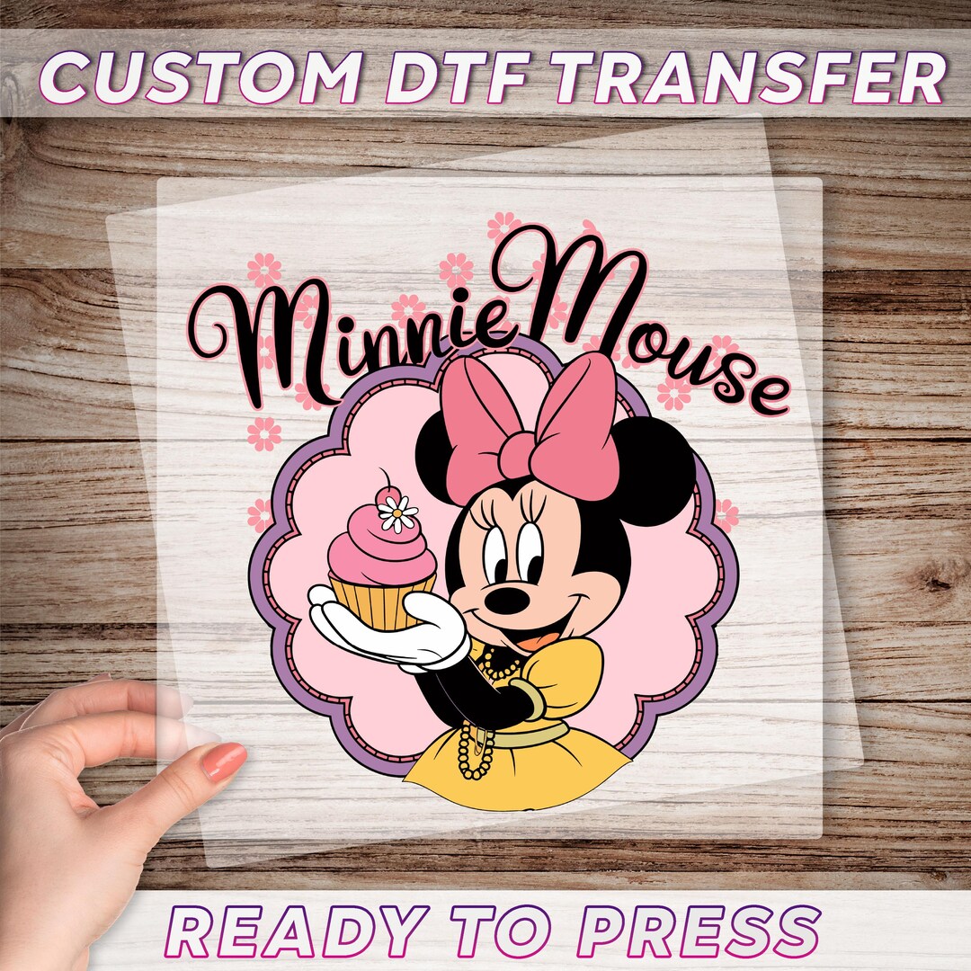 Minnie Mouse Ready to Press, Minnie Birhday DTF Transfer, Disney ...