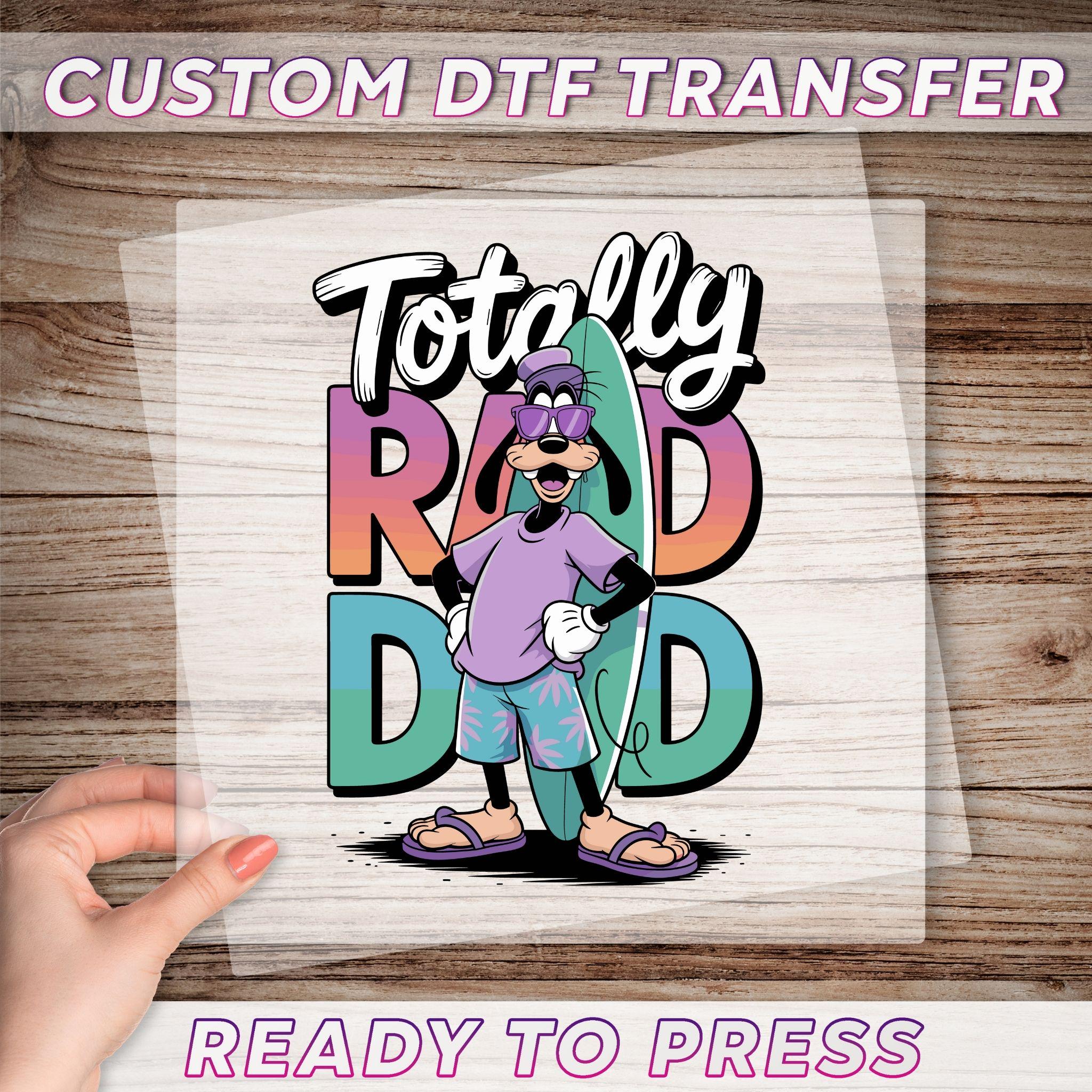 Disney Goofy and Max Goofy DTF Transfer, Rad Dad and Rad Like Dad ...
