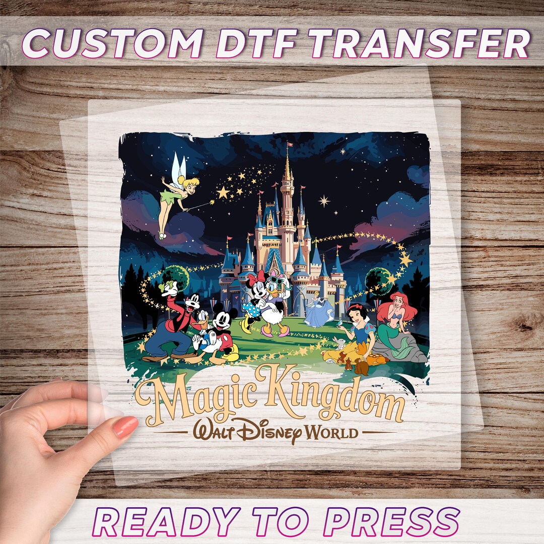 Magic Kingdom DTF Transfer, Walt Disney World Ready to Press, Disney ...