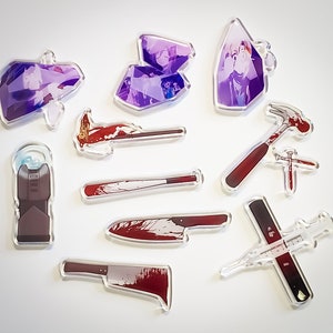 Higurashi No Naku Koro Ni When They Cry Inspired Weapons Acrylic Pins ...