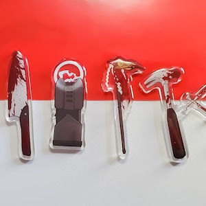 Higurashi No Naku Koro Ni When They Cry Inspired Weapons Acrylic Pins ...