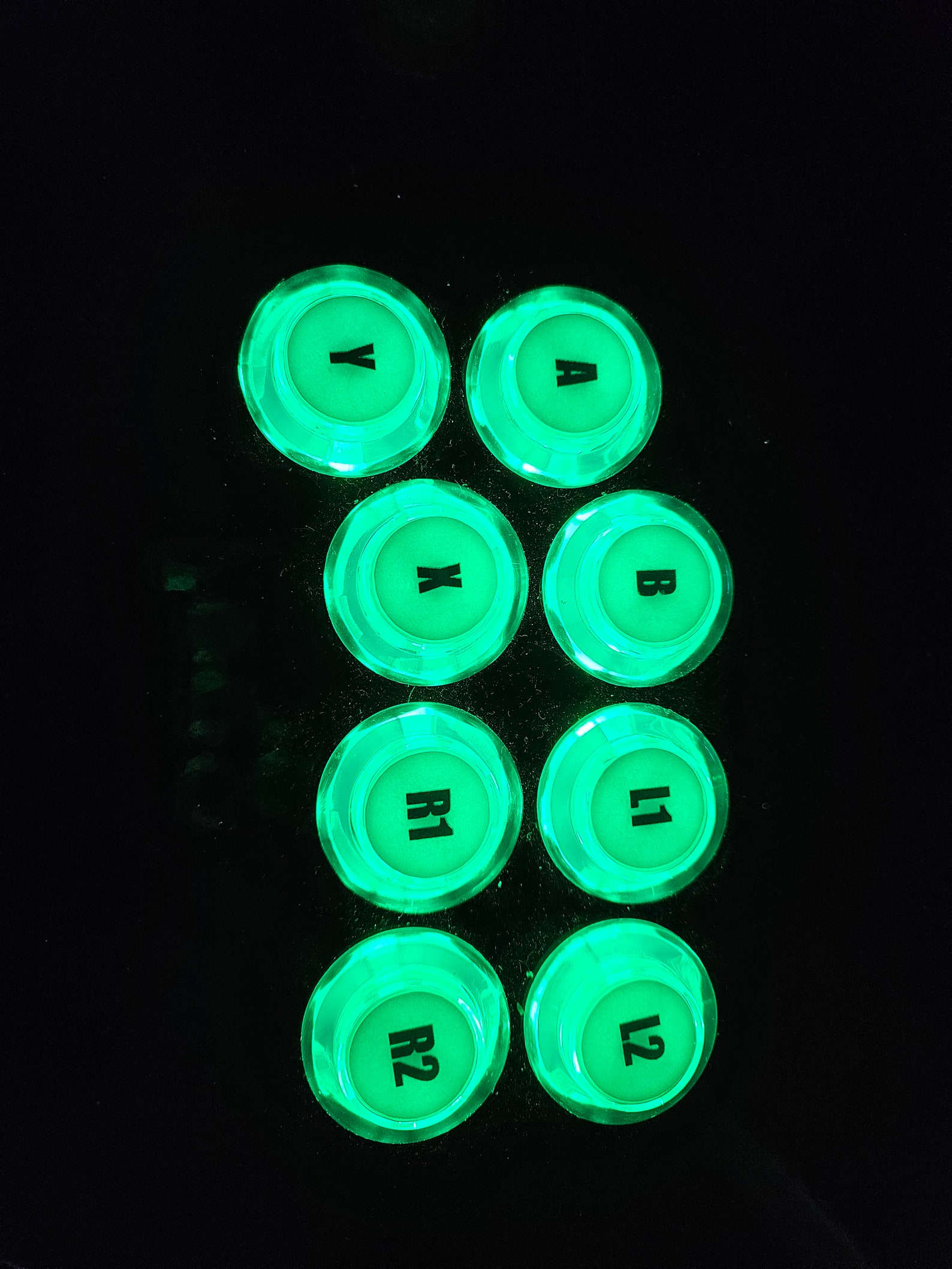 Arcade Button Inserts (1 up Arcade Mod) - Etsy