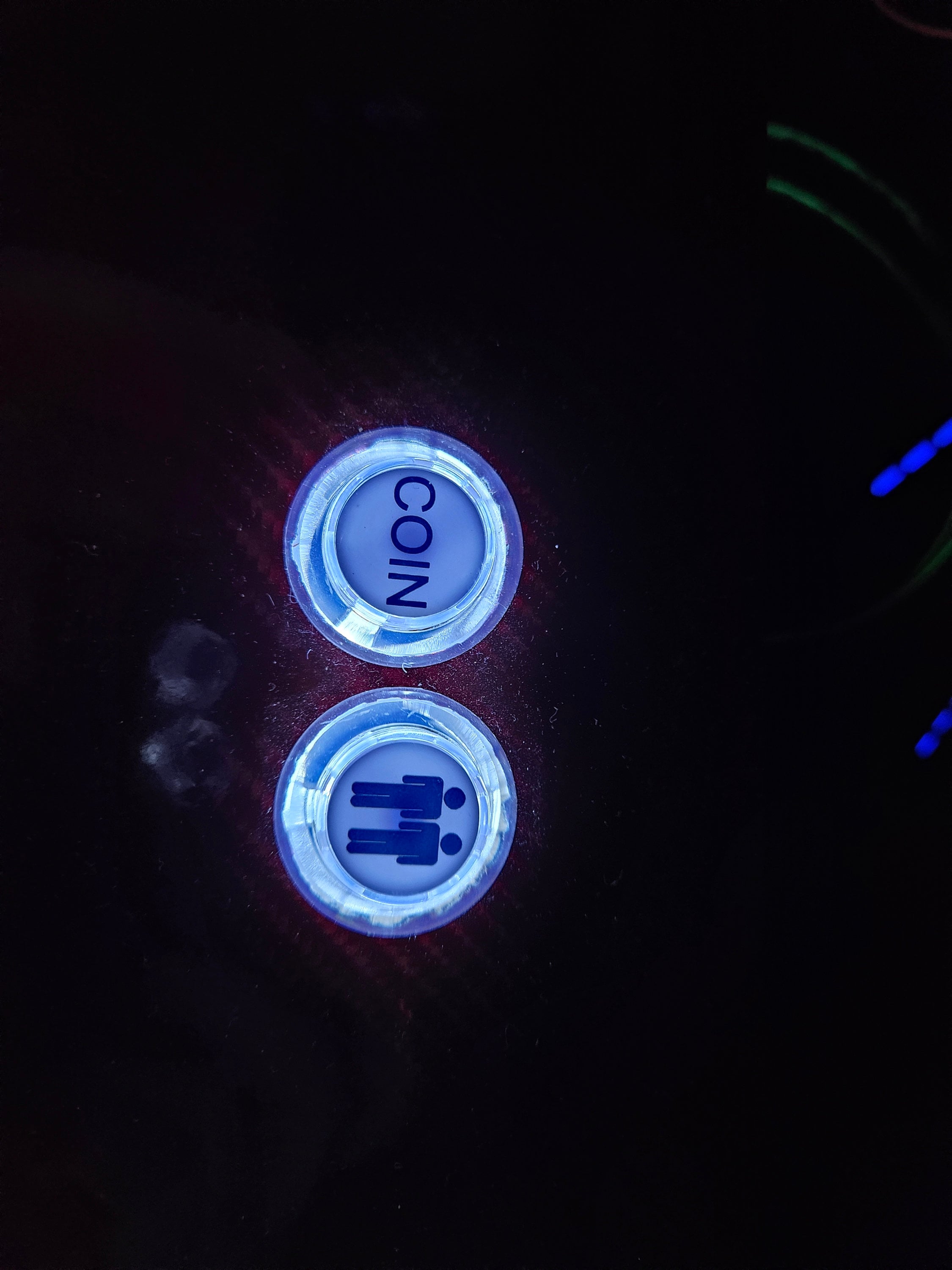 Arcade Button Inserts (1 up Arcade Mod) - Etsy