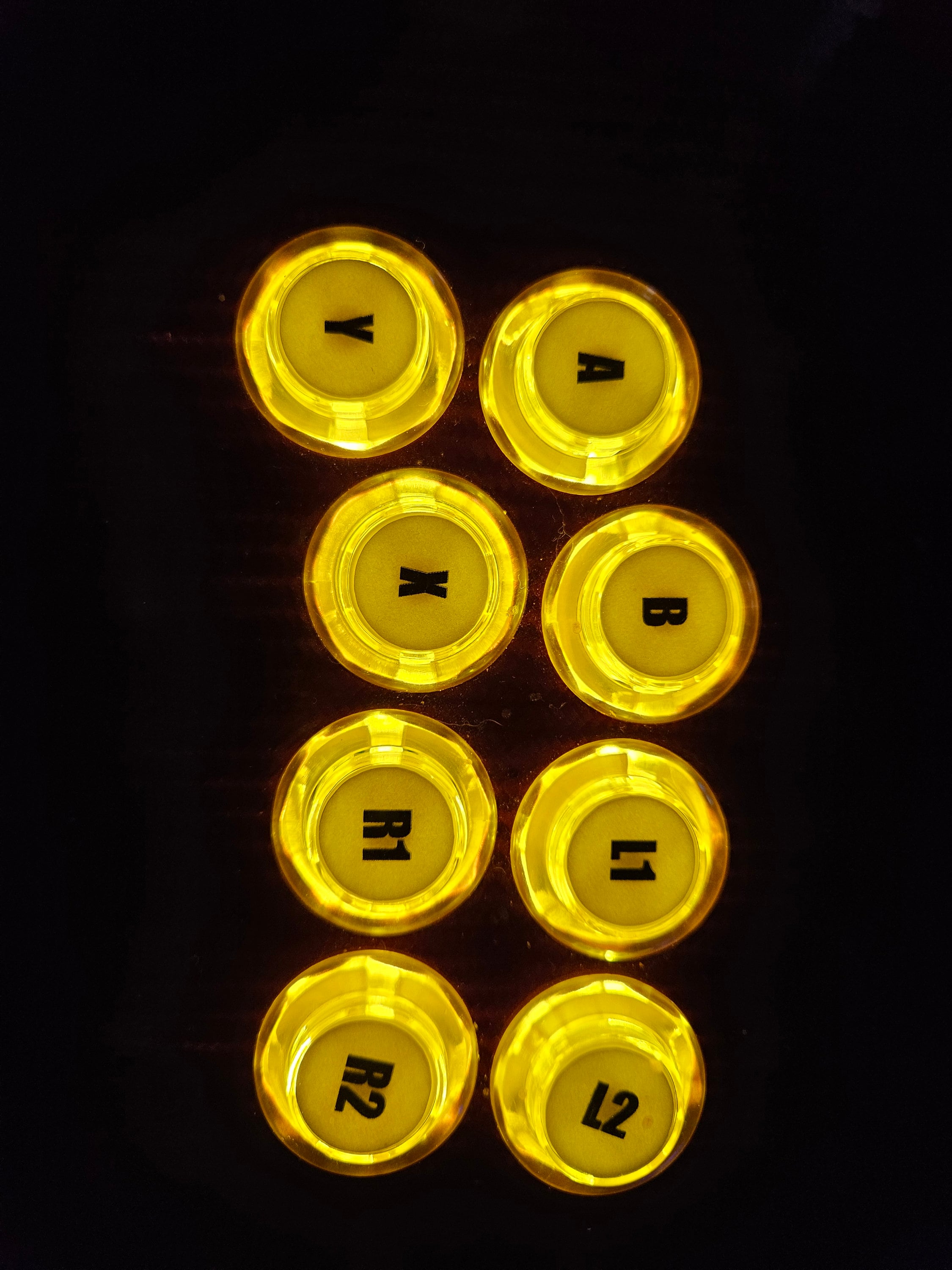 Arcade Button Inserts (1 up Arcade Mod) - Etsy