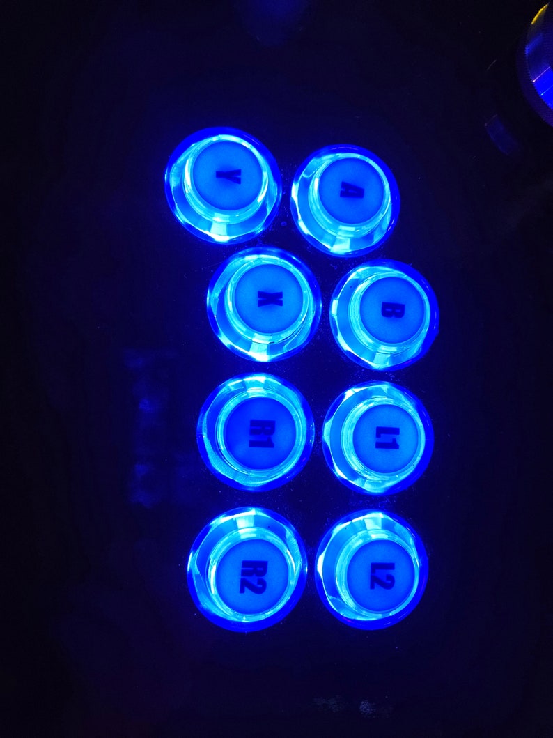 Arcade Button Inserts (1 up Arcade Mod) - Etsy