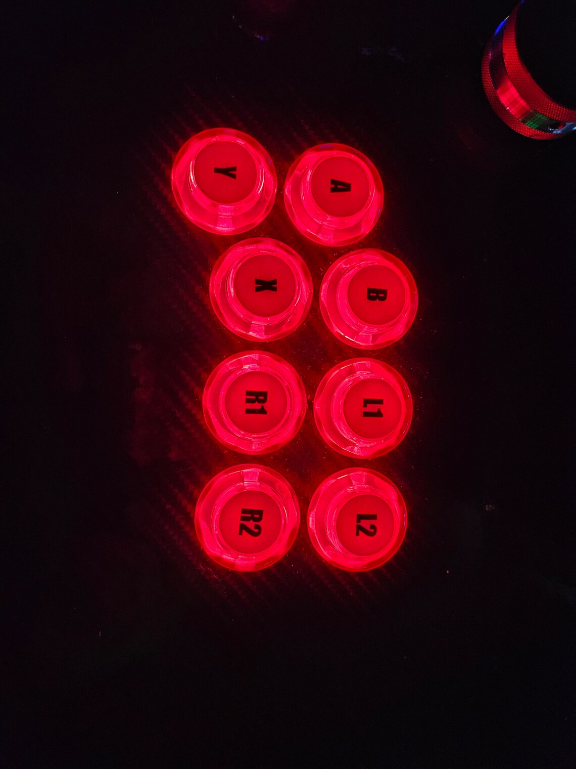 Arcade Button Inserts (1 up Arcade Mod) - Etsy