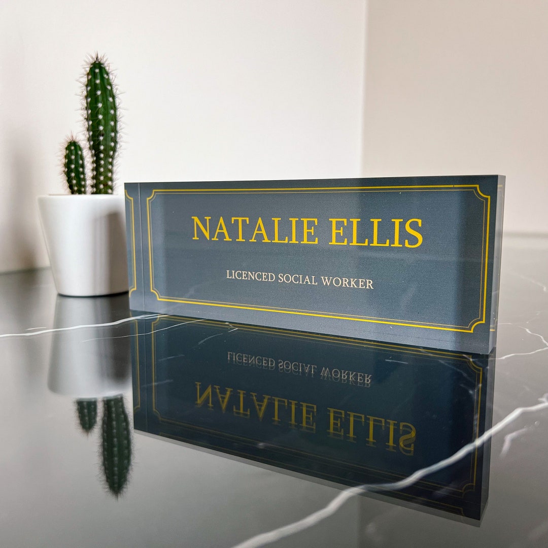 Executive Name Plate, Custom Office Name Sign, Name Plate for Desk ...