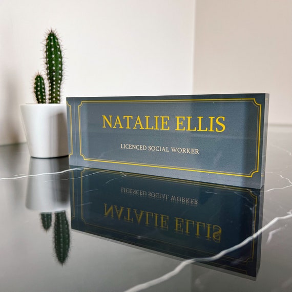 Executive Name Plate Custom Office Name Sign Name Plate for - Etsy