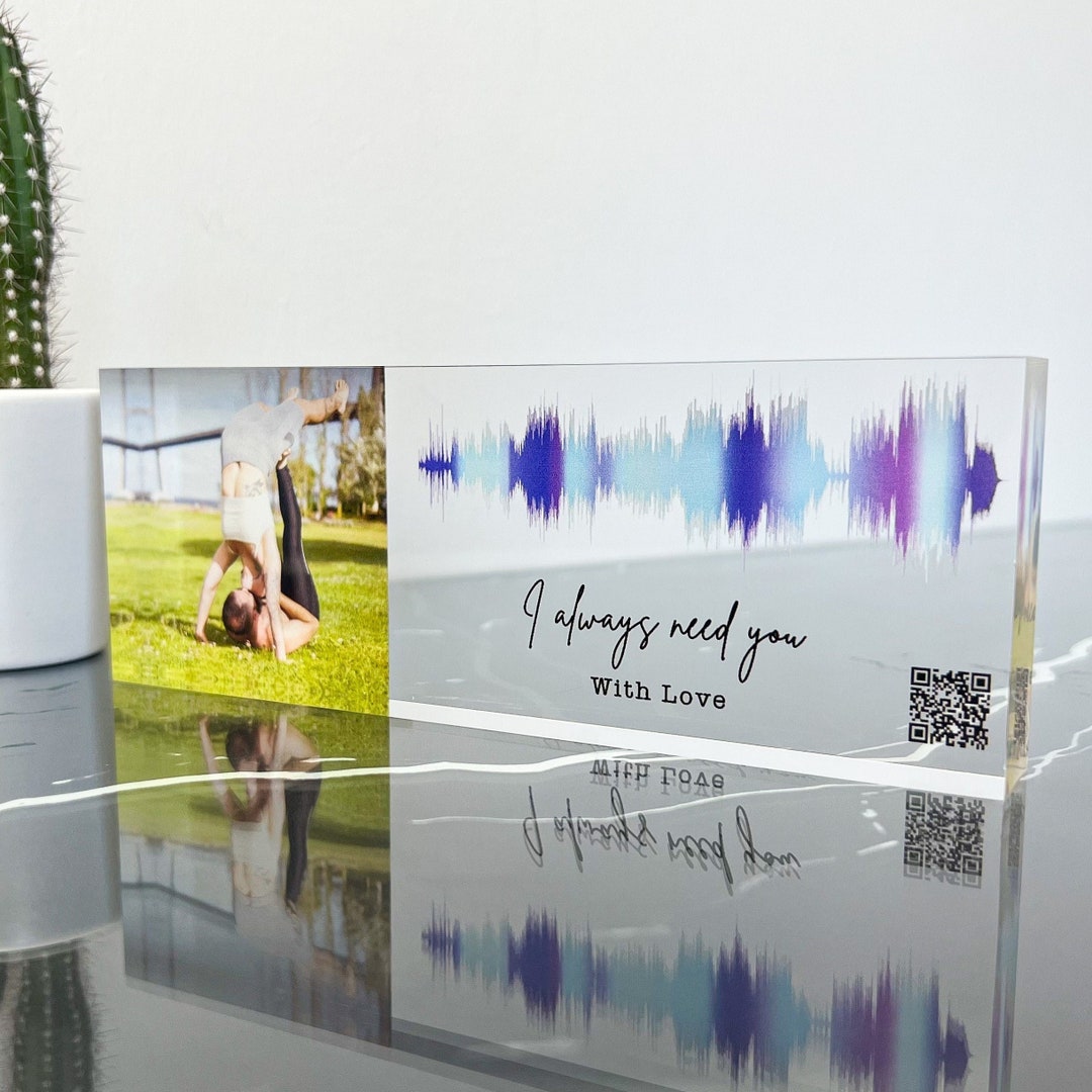 Soundwave Art Customized Gifts, Anniversary Voice Record Gift, Song on ...