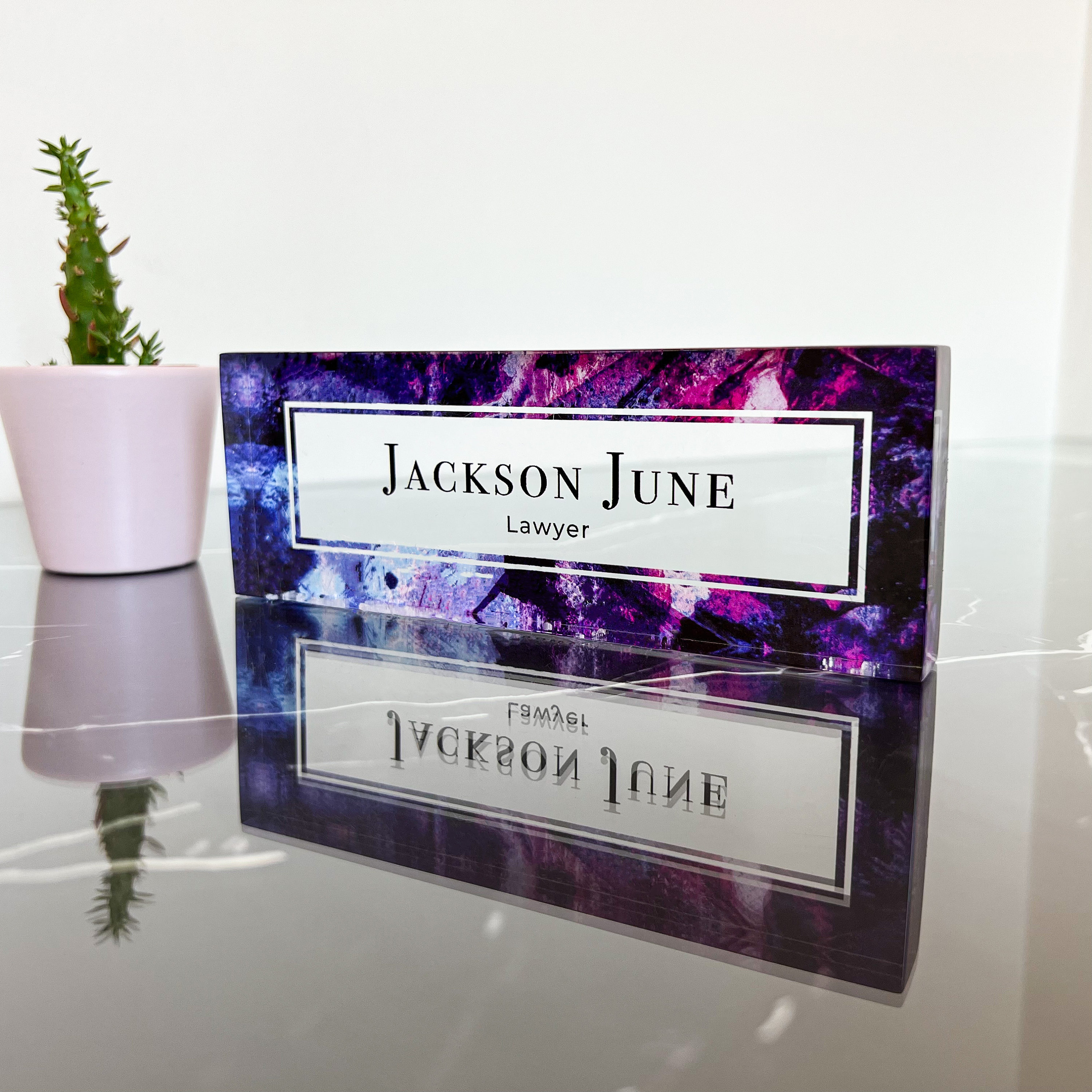 Executive Personalized Desk Name Plate Custom Engraved Desk - Etsy