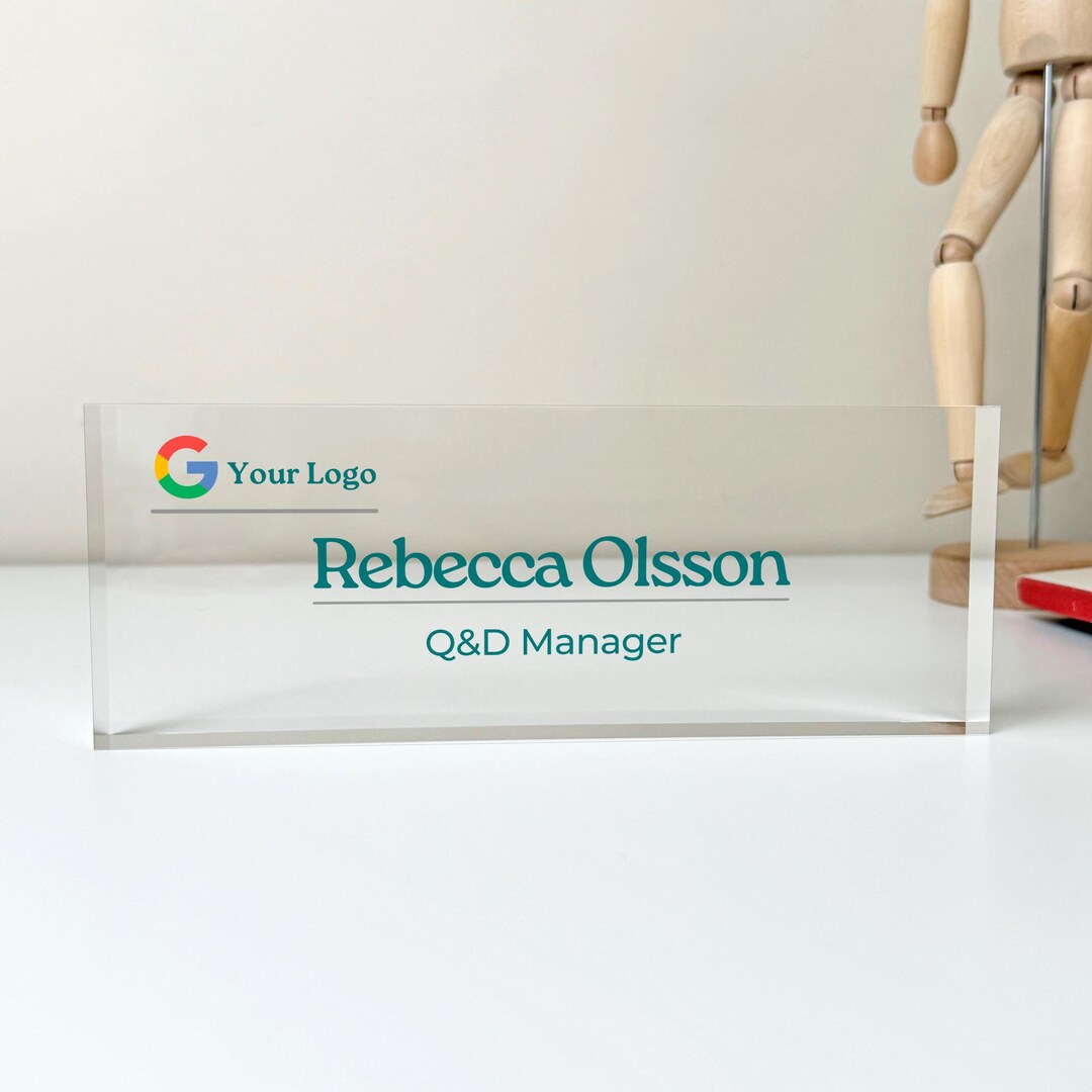 Personalized Logo Name Sign, Custom Nameplate, Company Promotion Gift ...