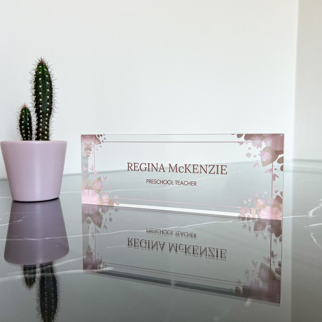Executive Personalized Desk Name Plate, Custom Engraved Desk Sign ...