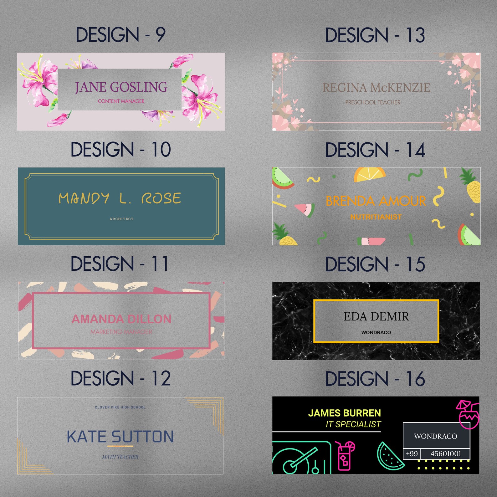 Personalized Floral Desk Name Plaque, Desk Name Plate Plaque for Office ...