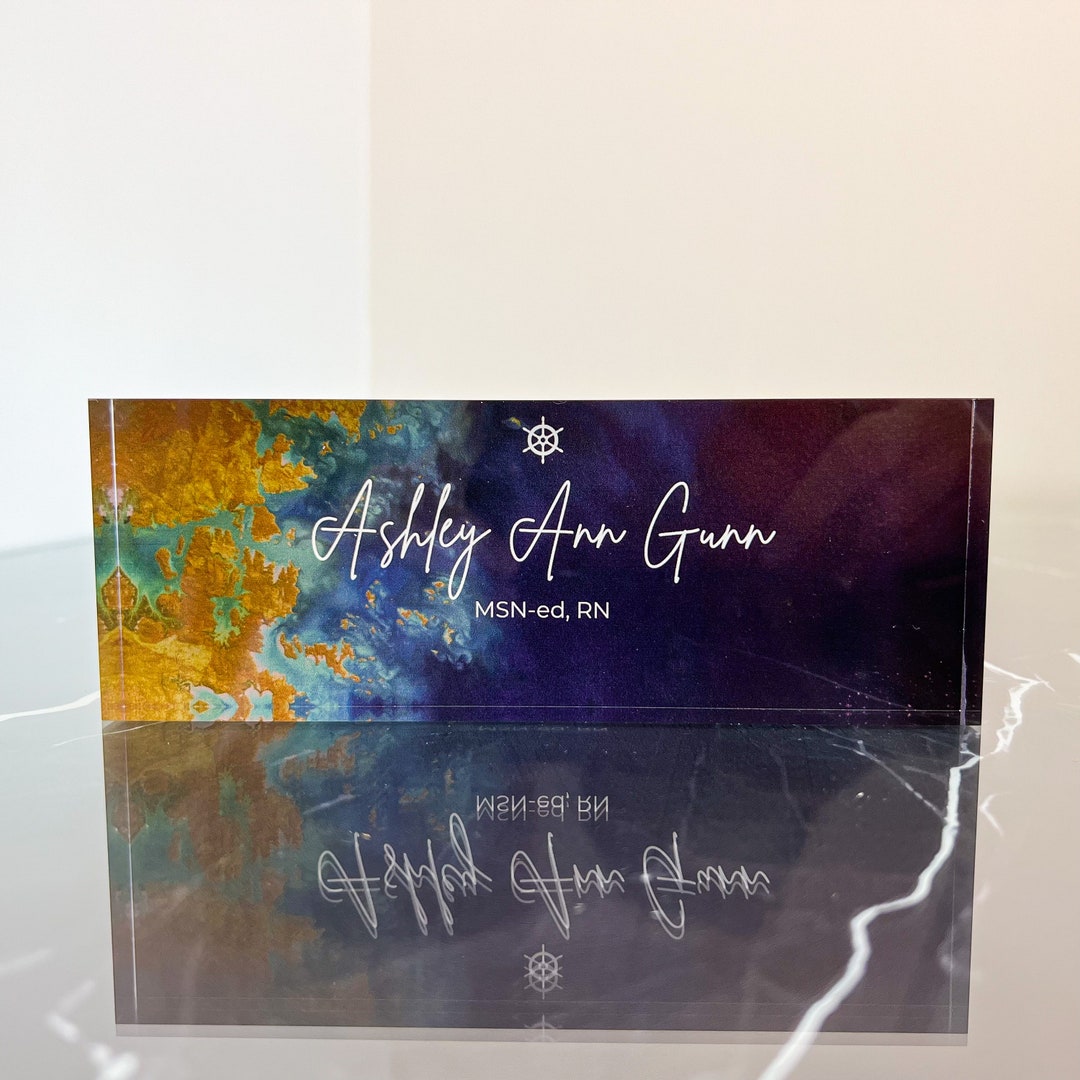 Ship Captain Name Sign - Nautical Desk Name Plate - Sea and Land ...