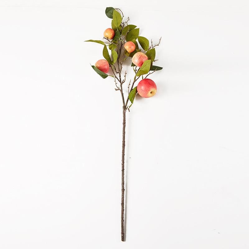 Artificial Realistic Apple Stem, Faux Apples, Artificial Apple Branch ...