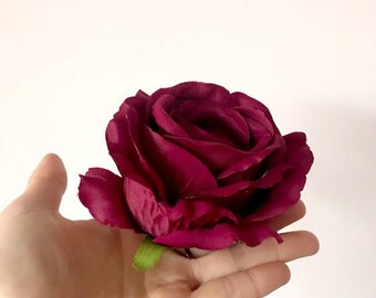 Red Silk Roses | Etsy