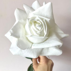 1 PCS Real Touch Roses, Ligh Pink Rose Stem, Realistic Luxury Faux ...