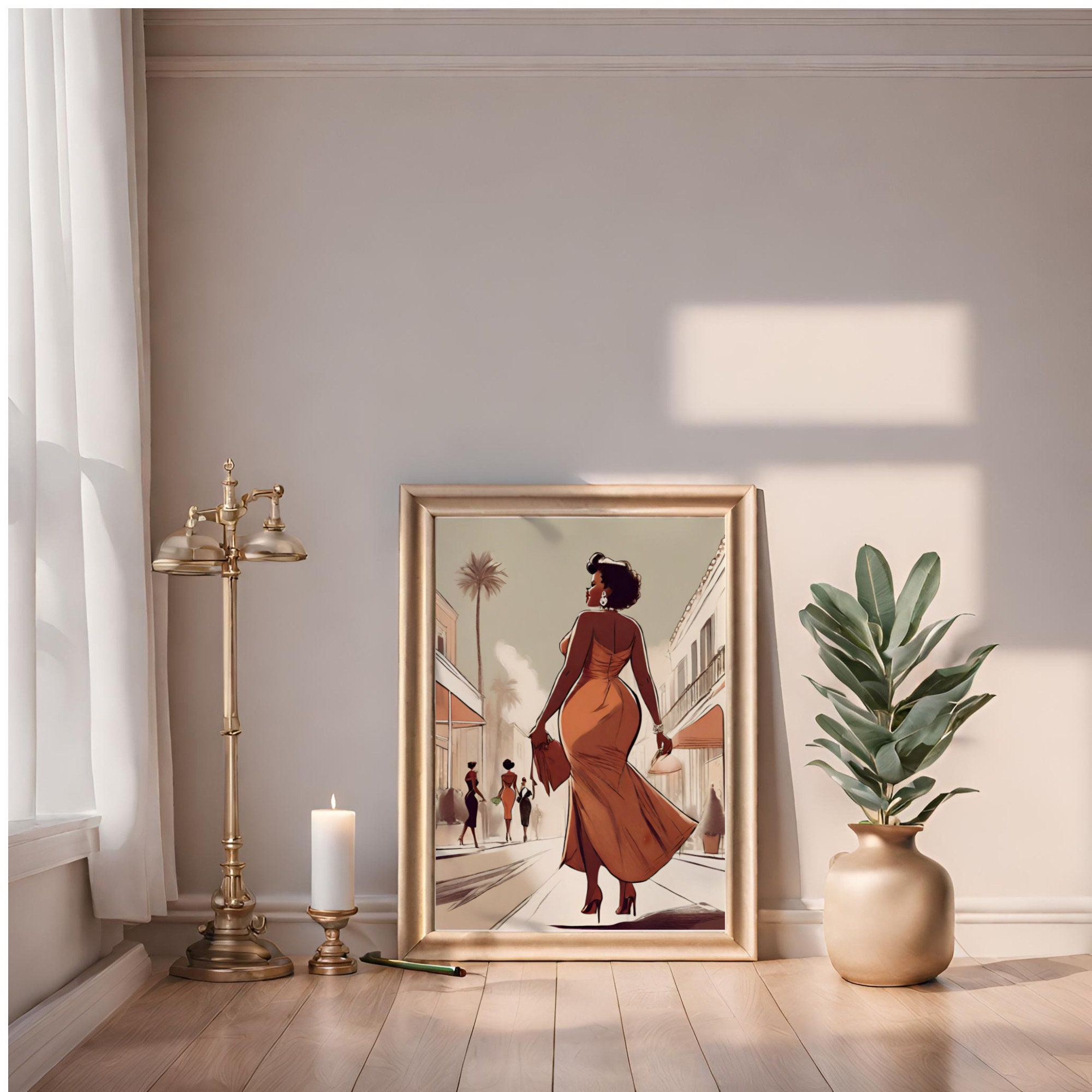 Plus Size Art Body Positivity Wall Art Black Woman Wall Art - Etsy