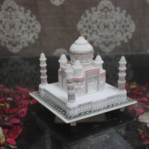 6" Marble Taj Mahal Replica, Model of Taj Mahal Gift Item, Home Decor ...