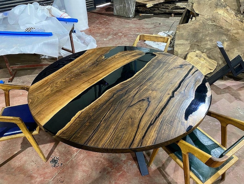 Round Epoxy Dining Table Round Epoxy Coffee Table Round - Etsy