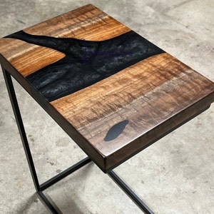 Epoxy Side Table, Epoxy End Table, Epoxy Resin Table, River Table Epoxy, River Table, Epoxy ...