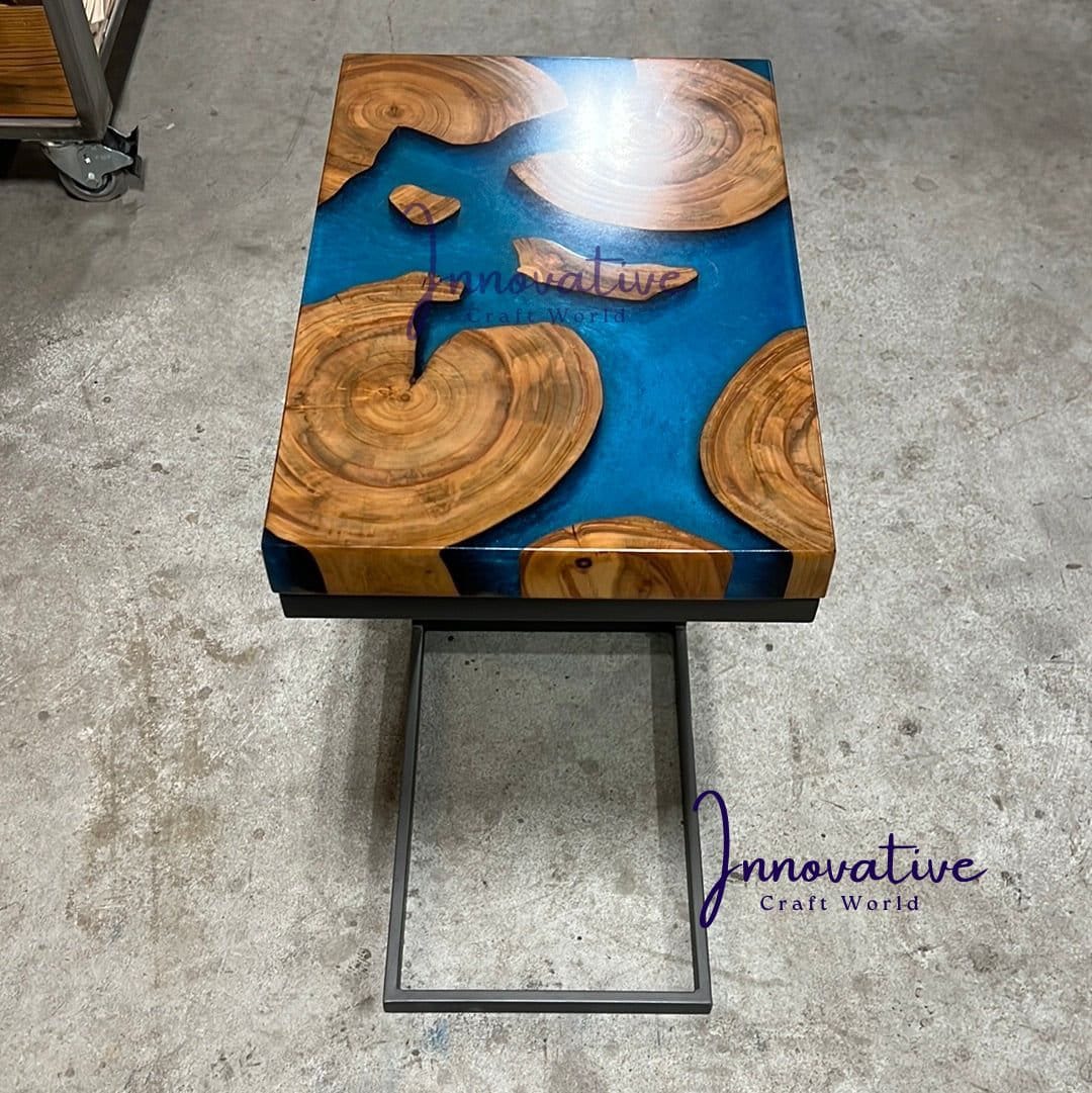 Epoxy Side Table, Epoxy End Table, Epoxy Resin Table, River Table Epoxy, River Table, Epoxy ...