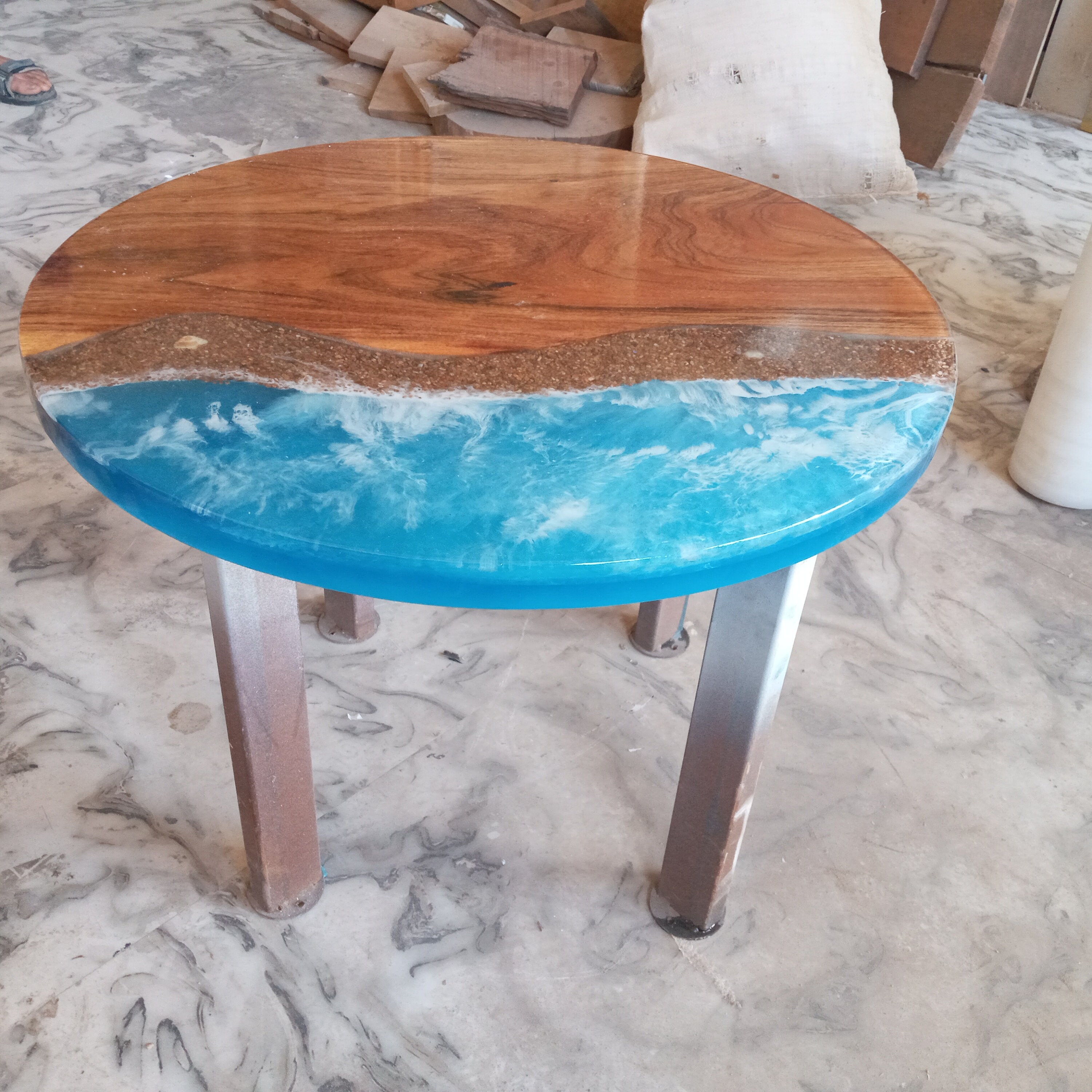 Round Epoxy Dining Table, Round Epoxy Table, - Etsy