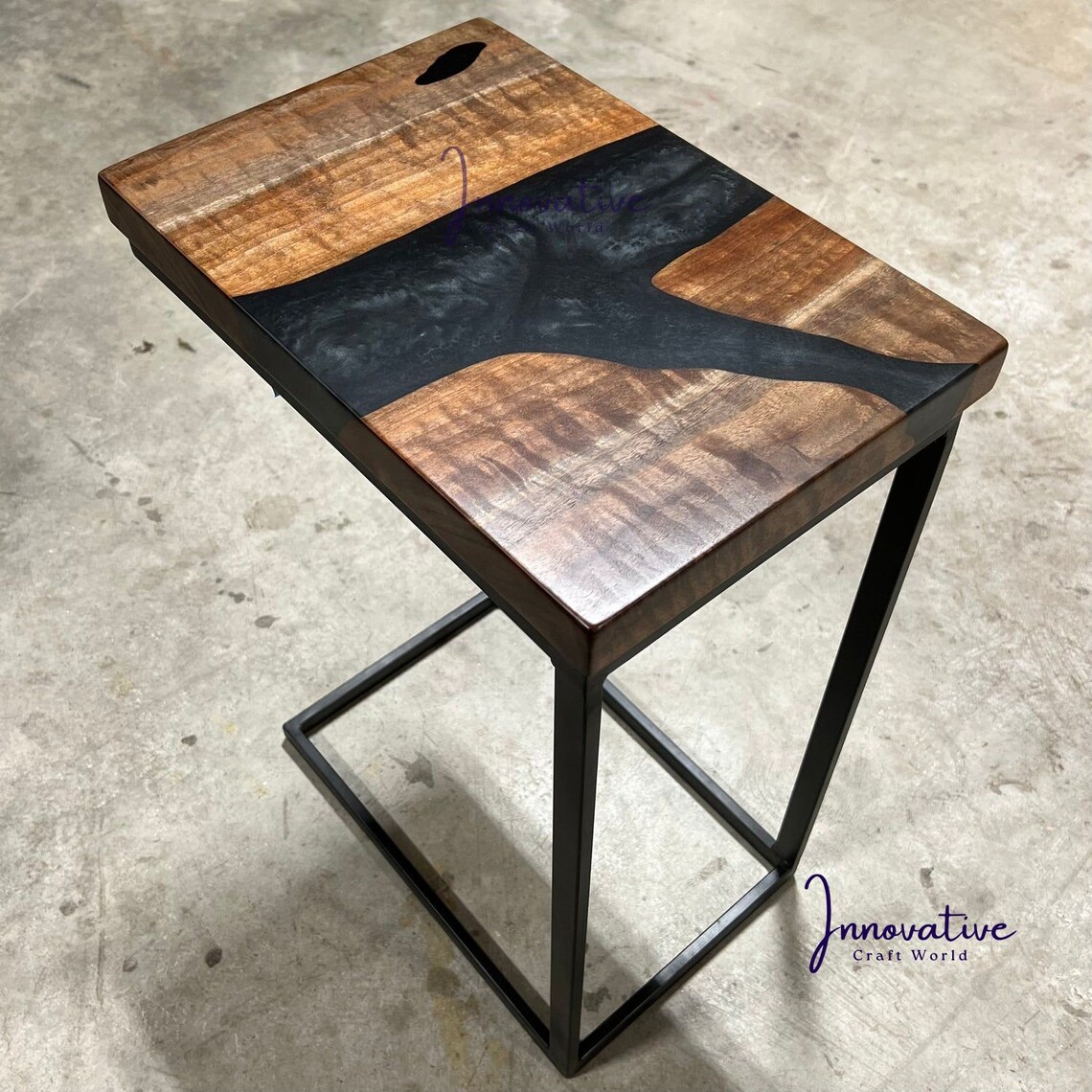 Epoxy Side Table, Epoxy End Table, Epoxy Resin Table, River Table Epoxy ...