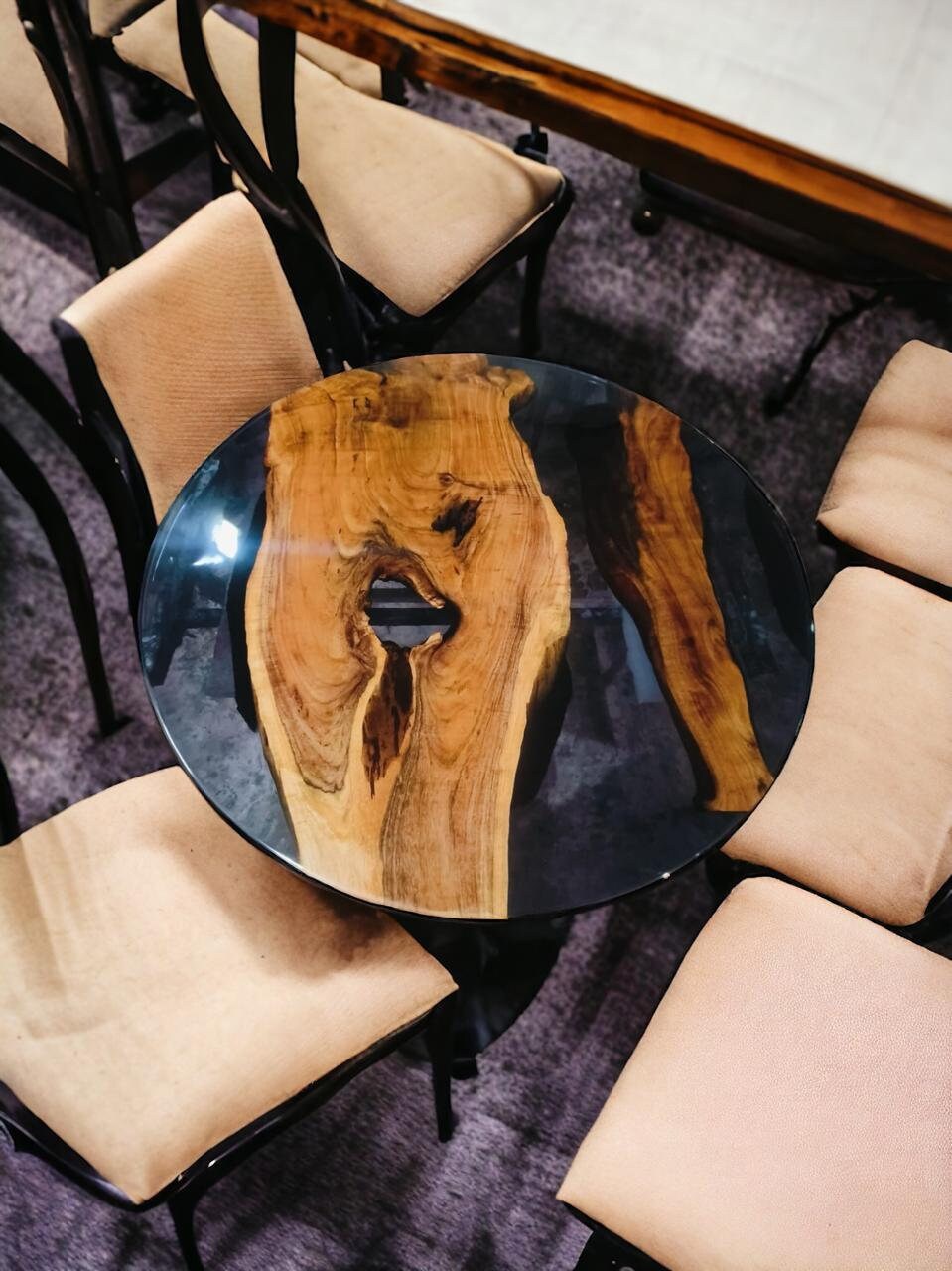 Round Epoxy Dining Table, Round Epoxy Table, Round Epoxy Coffee Table ...