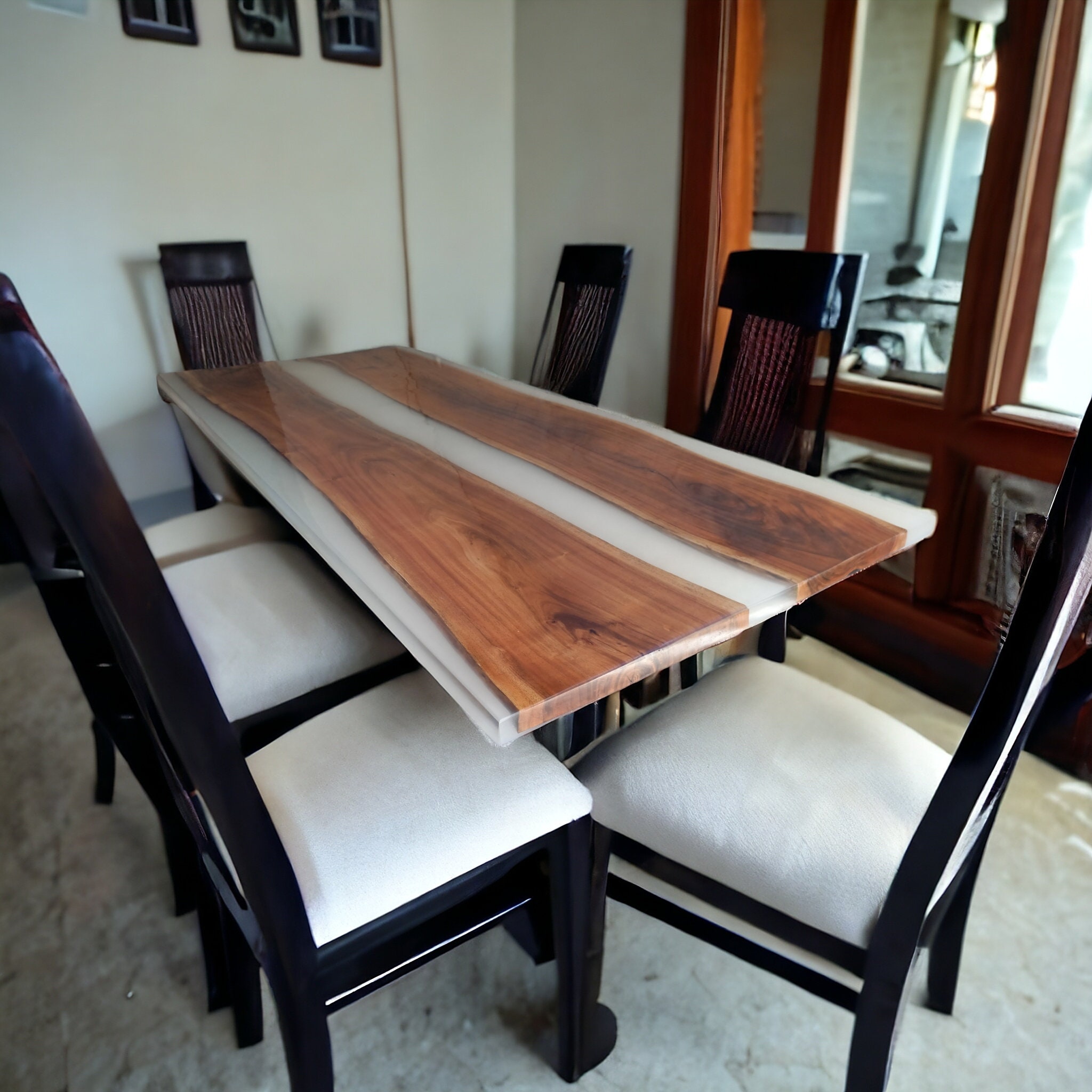 Epoxy Table, Custom Dining Table, Dining Room Table, Epoxy Table Top ...