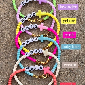 WWJD Bracelet Pastel and Neon - Etsy