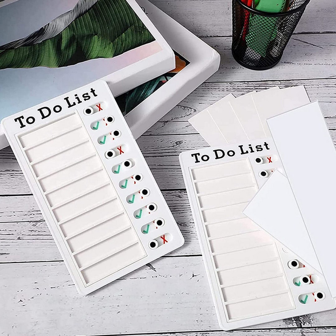 To Do List Reusable Checklist, Daily Planner With 10 Fields - Etsy