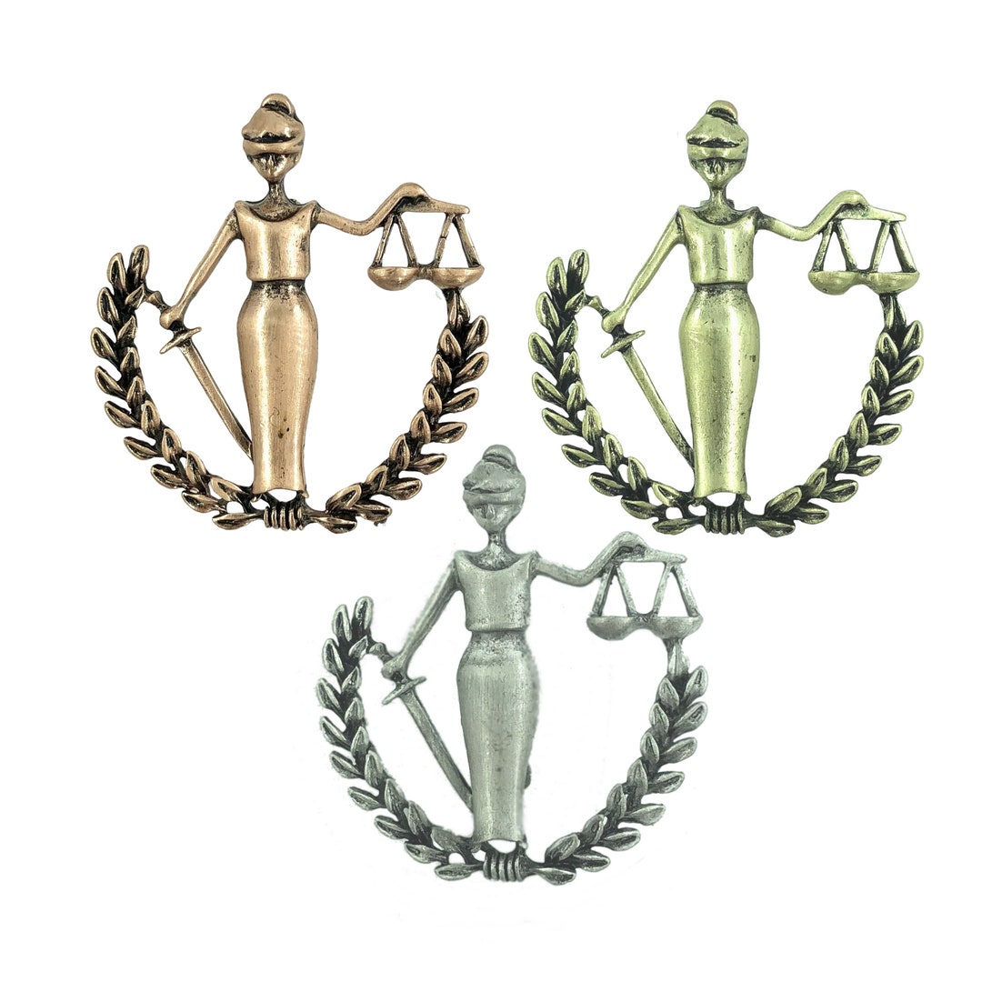 Justitia Pin Brooch Law Studies Graduation - Etsy