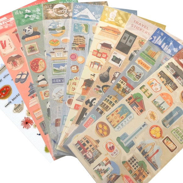 Chinese Stickers - Etsy