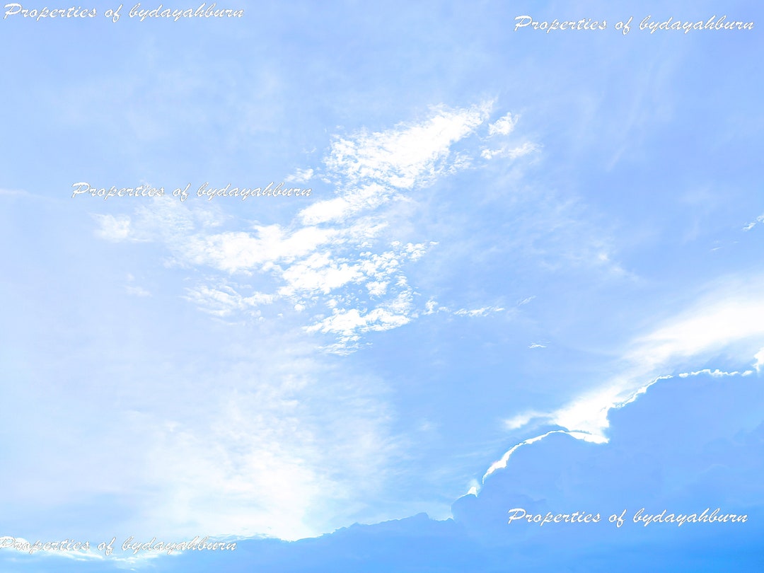 Pastel Blue Sky Digital Download PNG - Etsy