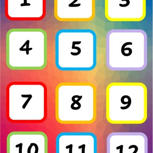 Rainbow Themed Classroom Calendar - Etsy