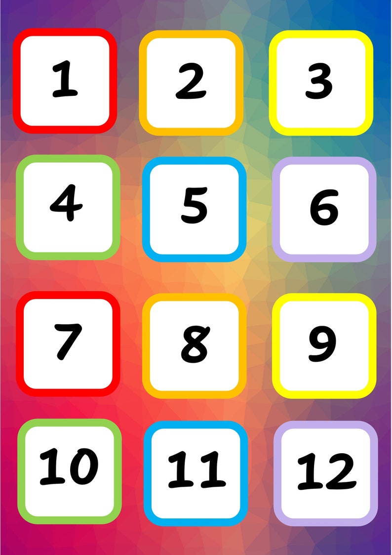 Rainbow Themed Classroom Calendar - Etsy