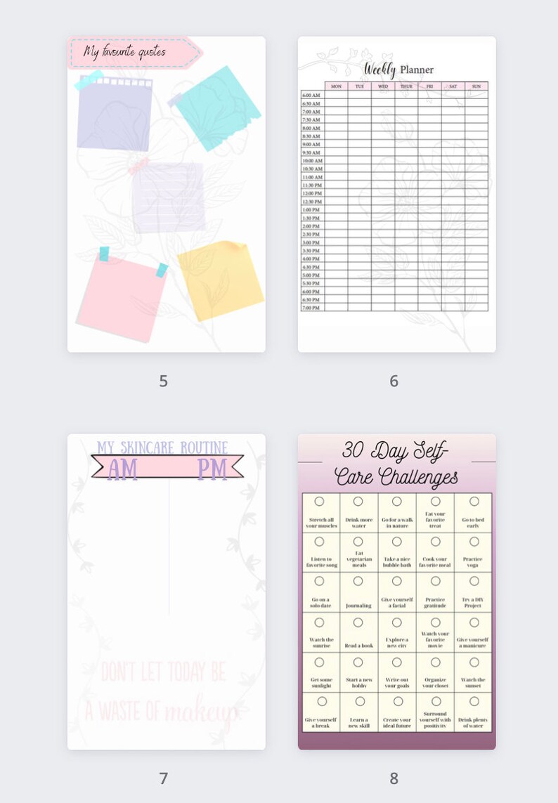 DIGITAL Bullet Journal Organiser Planner - Etsy