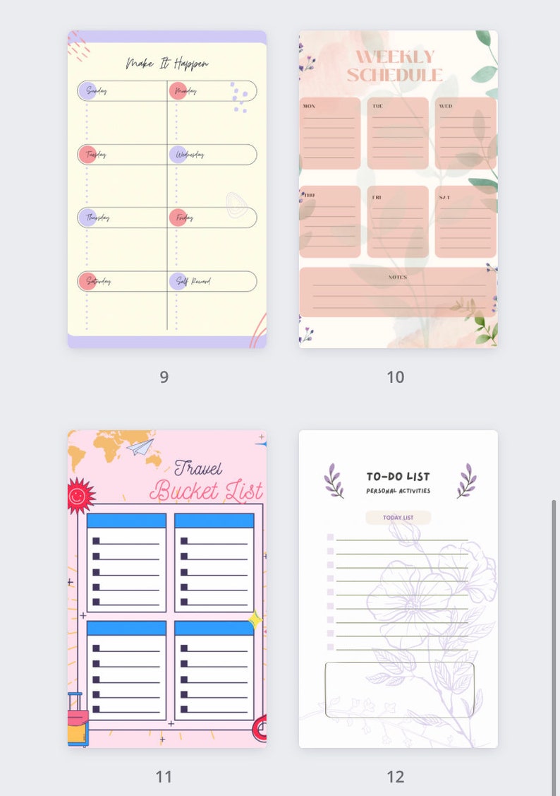 DIGITAL Bullet Journal Organiser Planner - Etsy