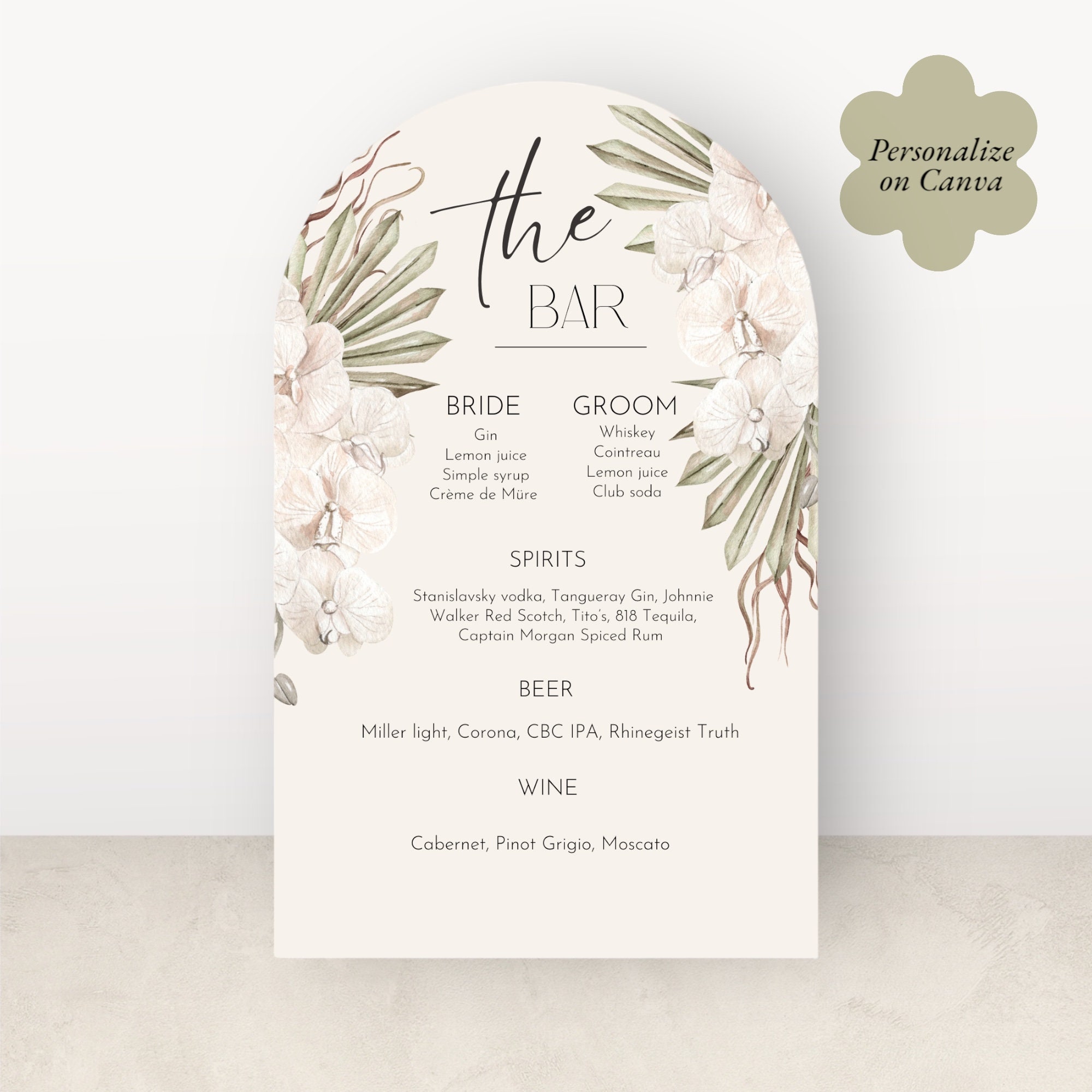 Bar Menu Template Editable Drink Menu Template Bar Menu - Etsy