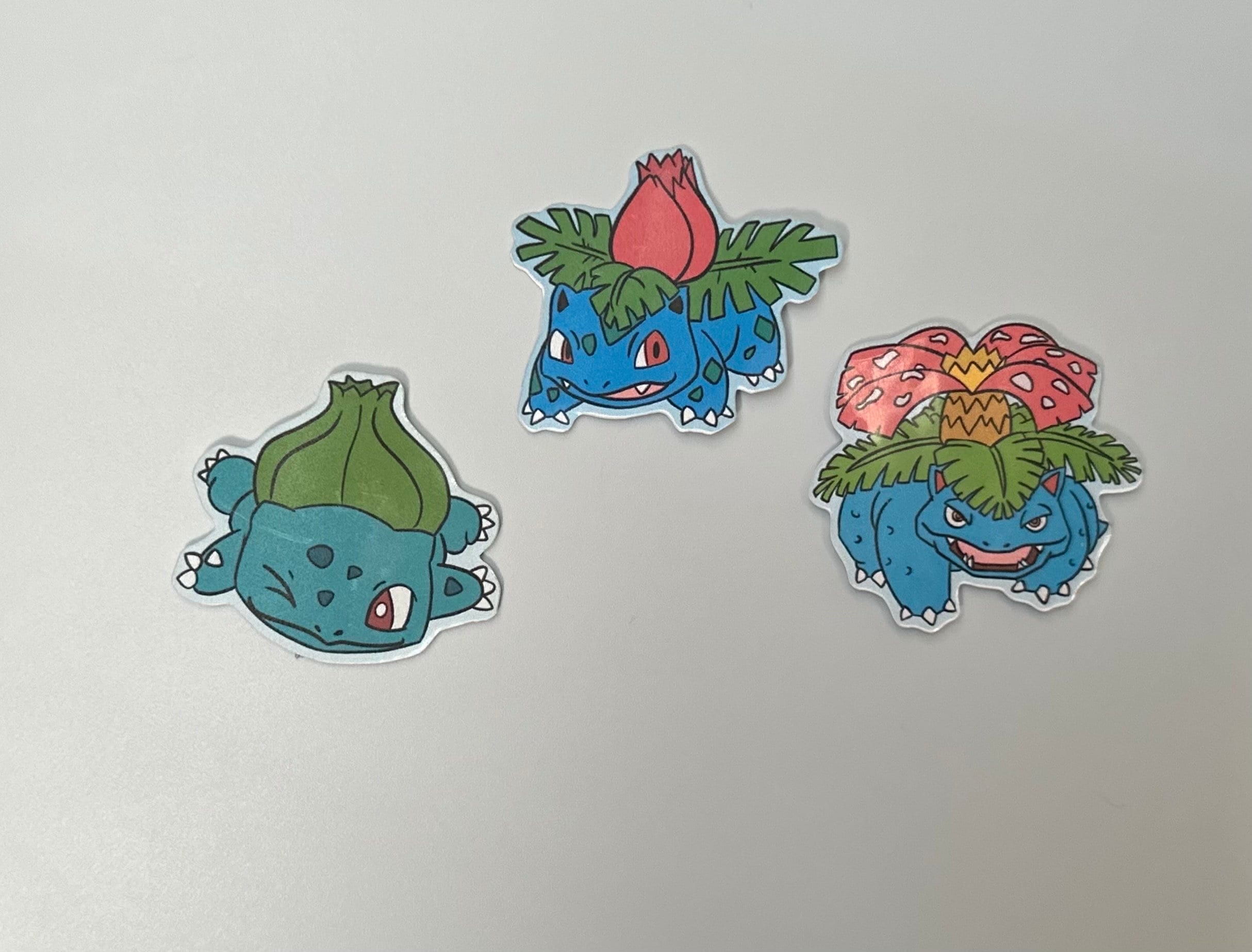 Bulbasaur Ivysaur and Venusaur Sticker Pack - Etsy