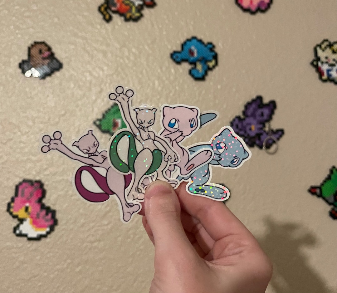 Mew and Mewtwo Sticker Pack - Etsy