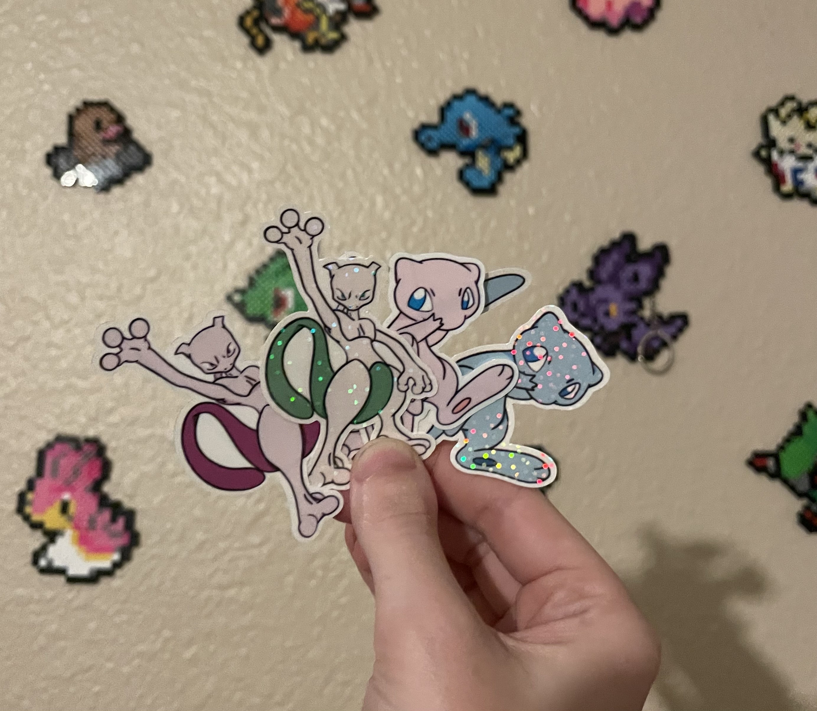 Mew and Mewtwo Sticker Pack - Etsy