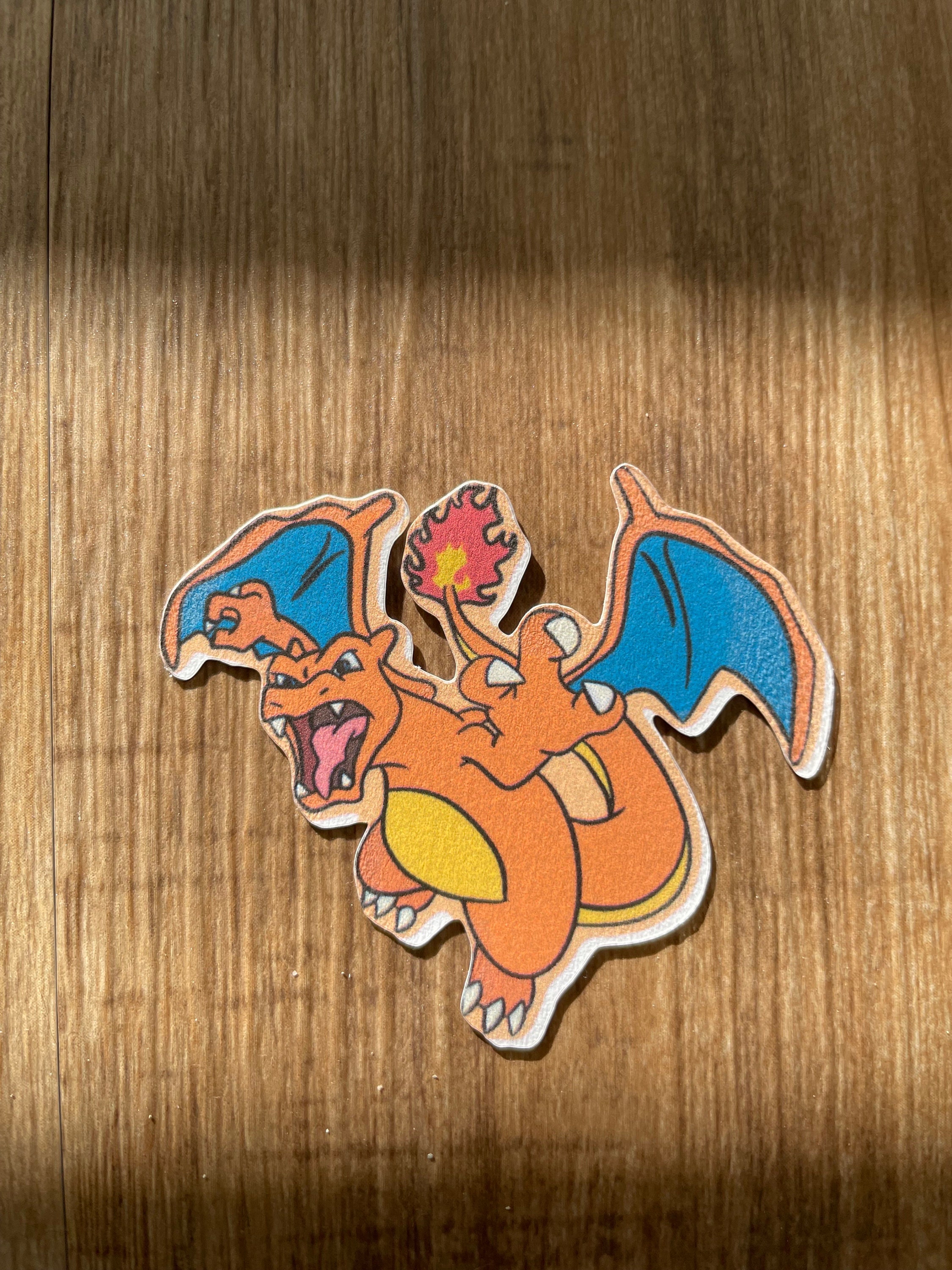 Charmander, Charmeleon, and Charizard Sticker Pack - Etsy