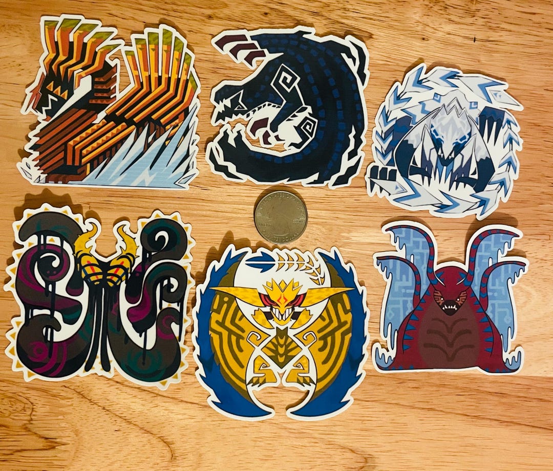 Monster Hunter Wilds Sticker Set - Etsy
