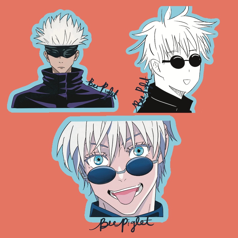 Satoru Gojo Sticker Pack - Etsy