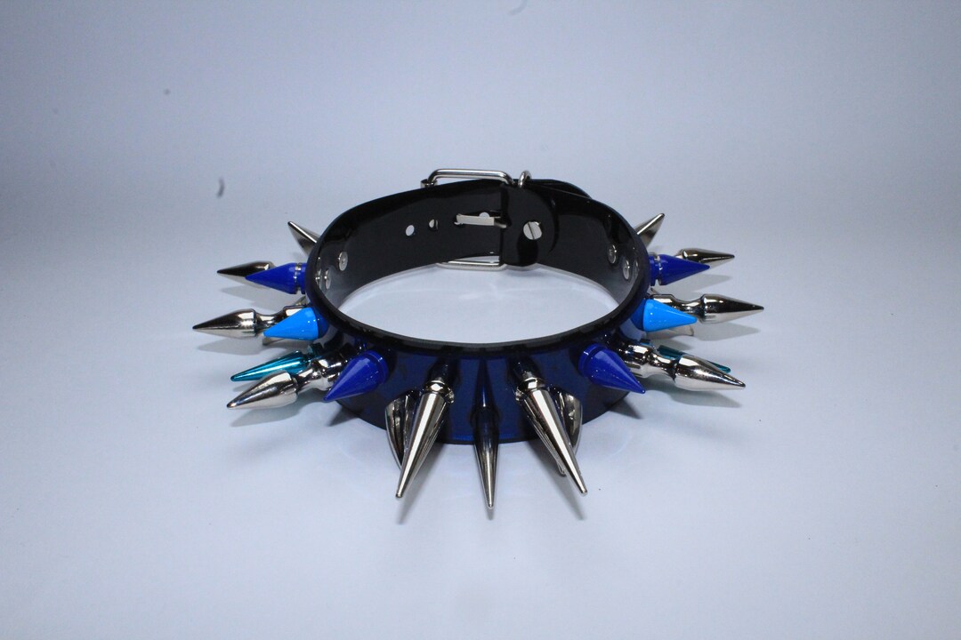 PROTOTYPE IX B CHECKMATE Spiked Choker, 2-in-1 Choker, Vegan Handmade ...