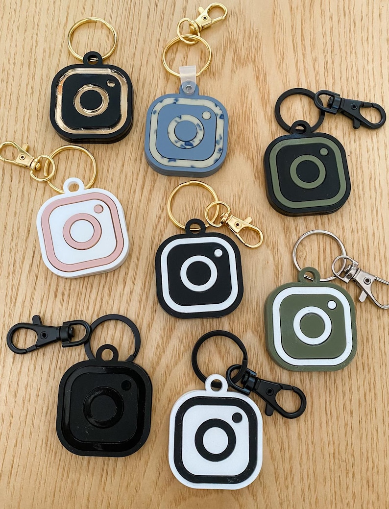 Instagram Smart Keychain I Tap and Follow | NFC Keychain I Digital ...