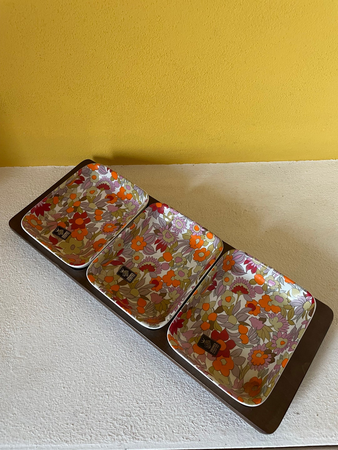 Franco Pozzi Ceramic Appetizer Set With Bowls Made in Italy Gallarate ...